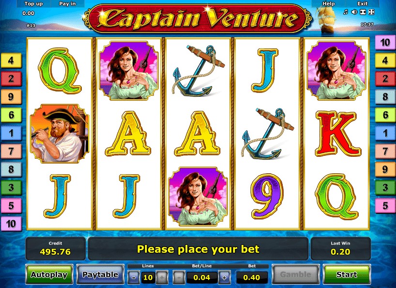 Captain Venture Automat Online Zdarma - Klikni a HRAJ ZDARMA!
