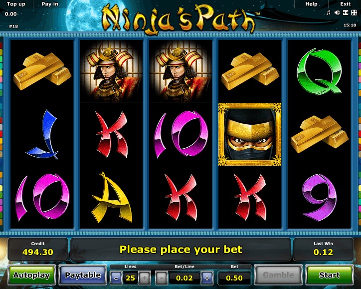 Ninja Path Automat Online Zdarma - Klikni a HRAJ ZDARMA!