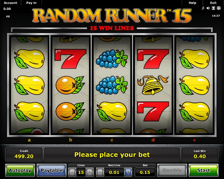 Random Runner 15 Automat Online Zdarma - Klikni a HRAJ ZDARMA!