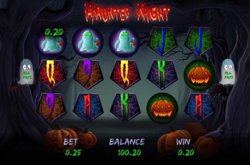 Haunted Night Automat Online Zdarma - Klikni a HRAJ ZDARMA!